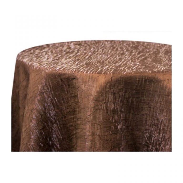 Brown Iridescent Crush Linen Hire | Prestige Event Hire
